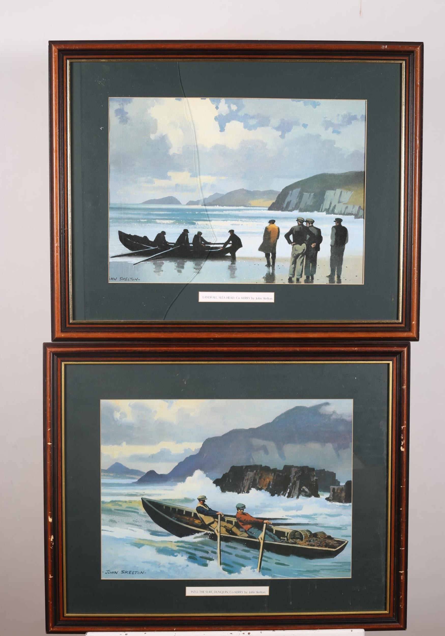 John Skelton | Seashore with Figures in Currachs | MutualArt