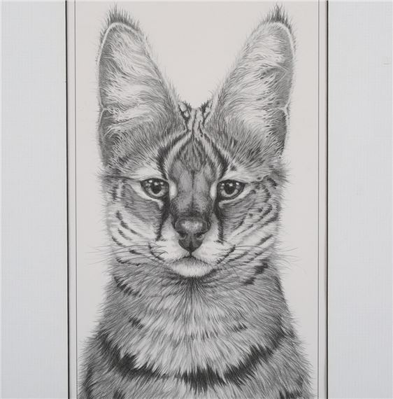 Gary Hodges | Gary Hodges – ‘Serval (20th Century) | MutualArt