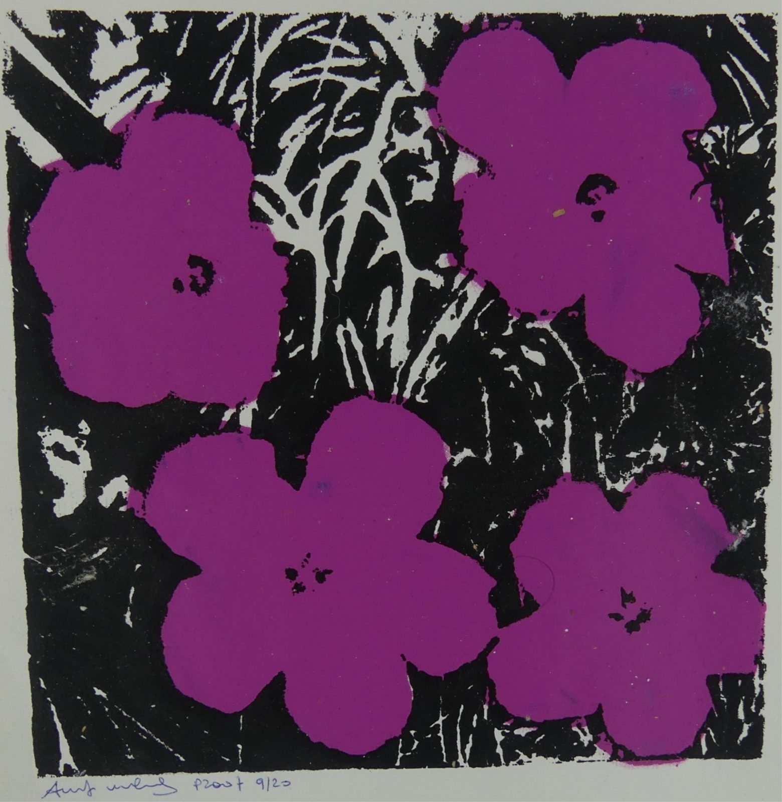 Andy Warhol | Andy Warhol Flowers screenprint proof | MutualArt