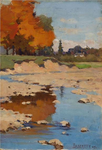 John William Beatty | Water Reflection (1907) | MutualArt