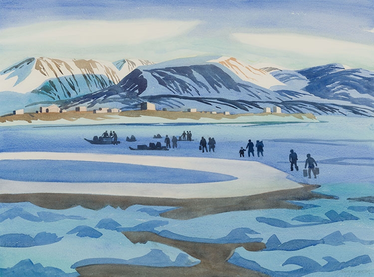 Doris McCarthy | Iceberg and the Aurora (1997) | MutualArt