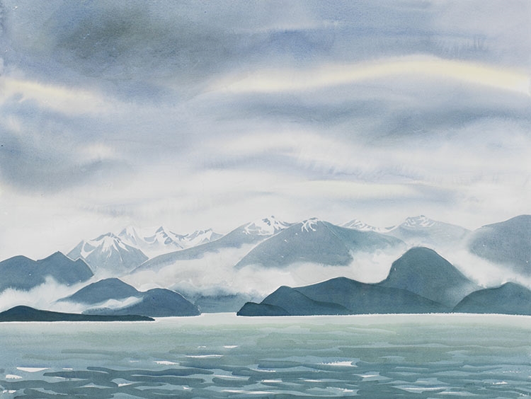 Doris McCarthy | Iceberg and the Aurora (1997) | MutualArt