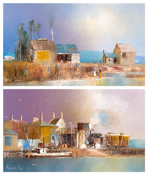 Robert David Pope | Port Adelaide Docks, Fink River in Flood Alice ...