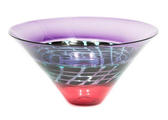 Simon Moore | Simon Moore Art Glass Bowl (1995) | MutualArt