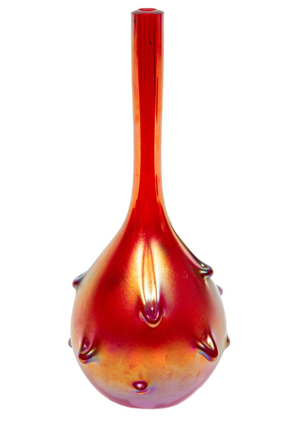 Michael Cohn | Michael Cohn Art Glass Vase (2000) | MutualArt