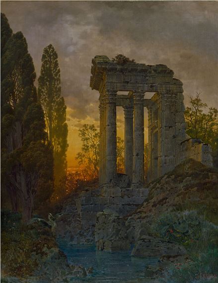 Ferdinand Knab | Sunset (1898) | MutualArt