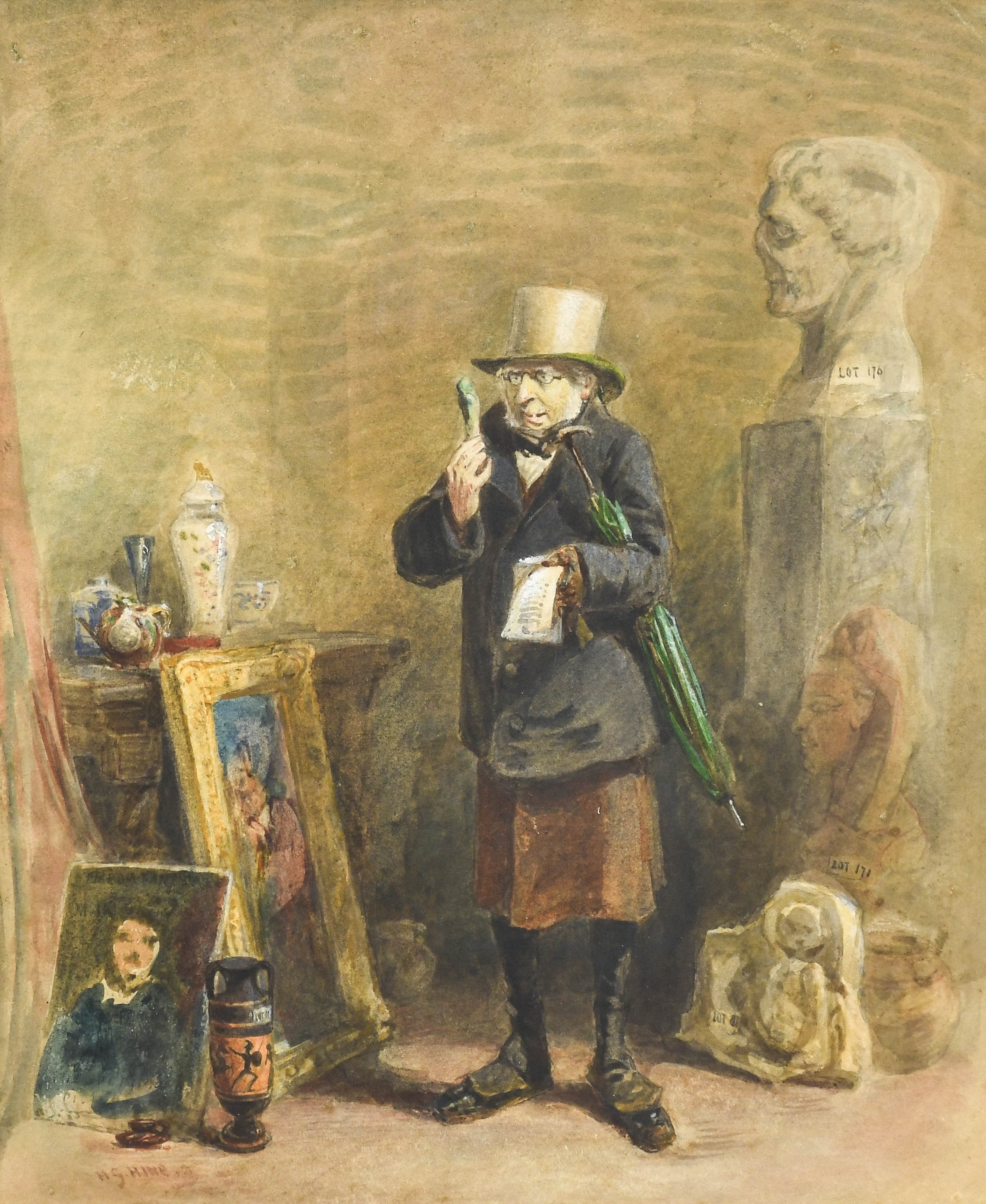 Henry George Hine | At the Auction House | MutualArt