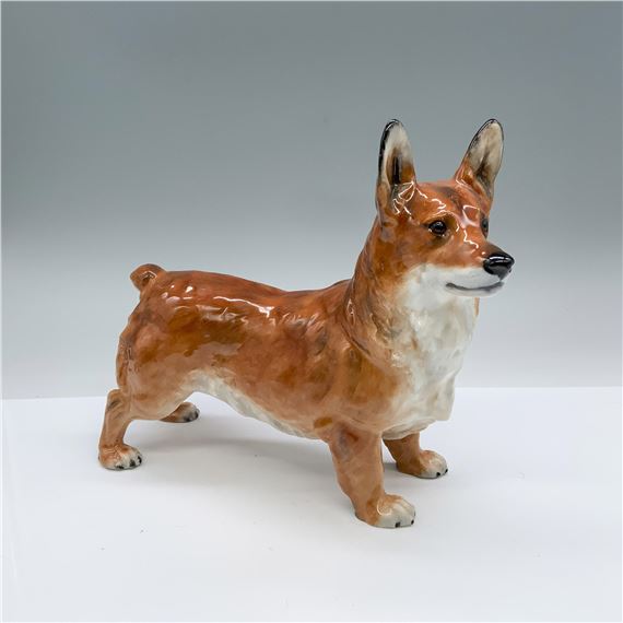 Frederick Daws | Rare Royal Doulton Spring Robin Dog Figurine, Corgi ...