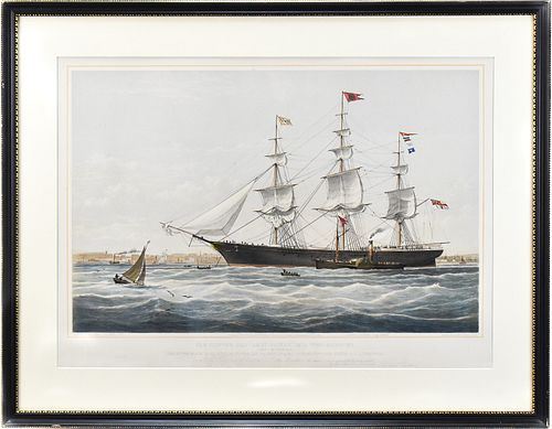 Samuel Walters | JAMES BAINES CLIPPER SHIP LITHOGRAPH BY SAMUEL WALTERS ...