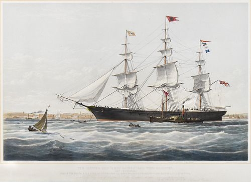 Samuel Walters | JAMES BAINES CLIPPER SHIP LITHOGRAPH BY SAMUEL WALTERS ...