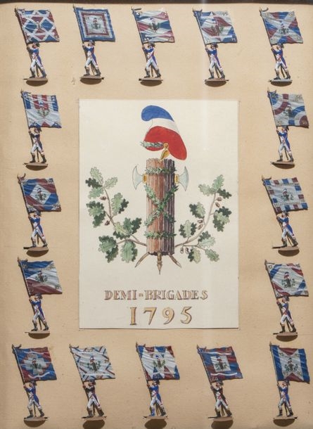 Vladimir Dushkin | Flags of the Demi-Brigades 1795 (16 figures in a ...