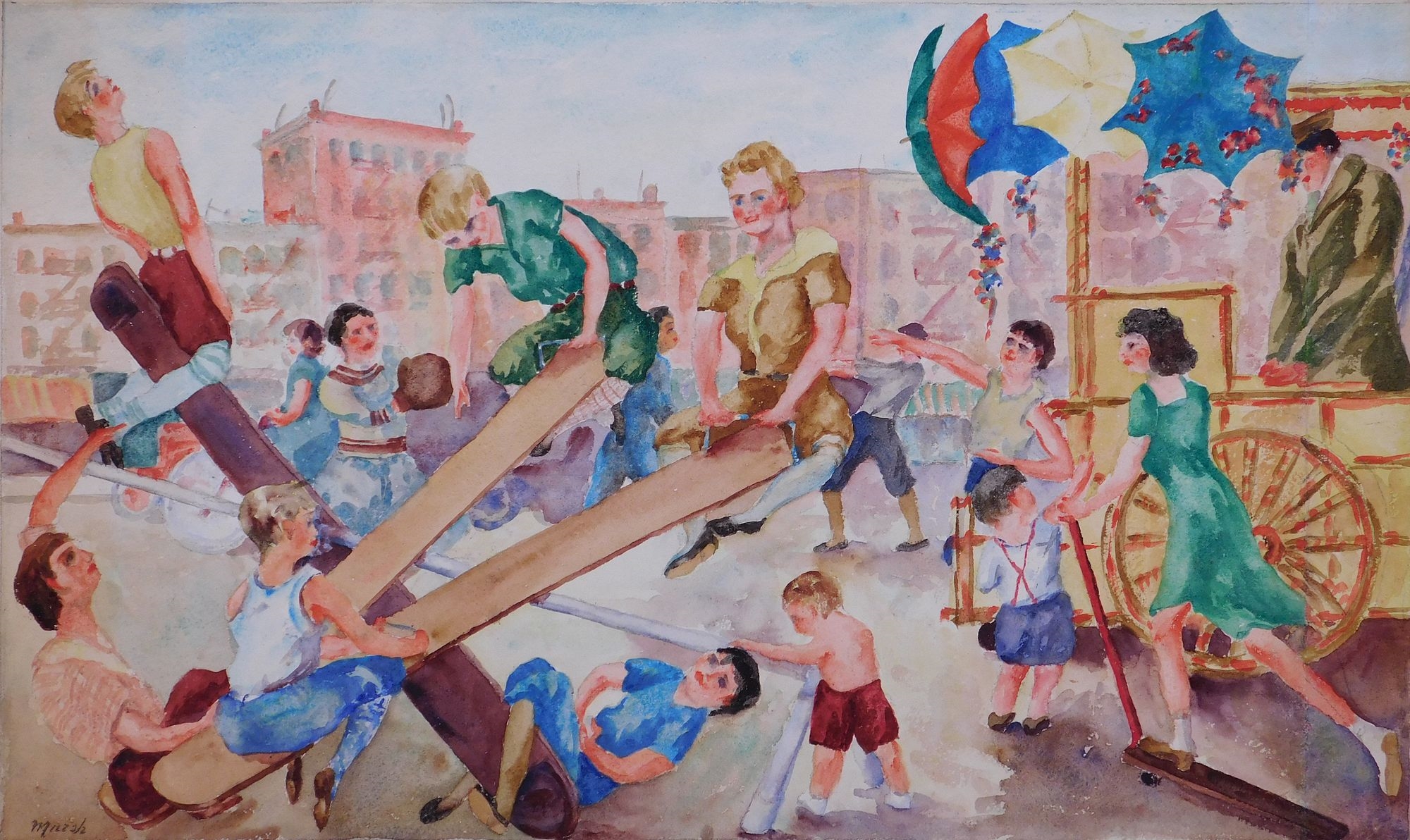 Reginald Marsh | Playground | MutualArt