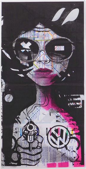 Miss Bugs | Lost Her on the Tube (Snub Nose Print) (2010) | MutualArt