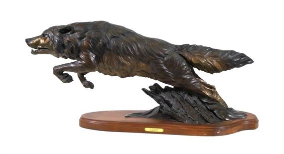 Ken Rowe | KEN ROWE In Pursuit 44 Bronze Wolf (2003) | MutualArt