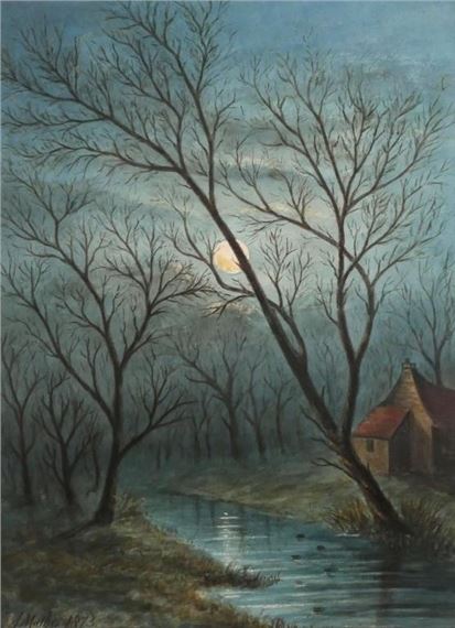 John Mather | JOHN MATHER Landscape Watercolor (1873) | MutualArt