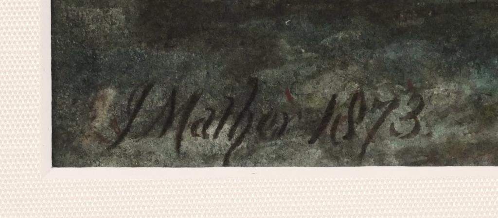 John Mather | JOHN MATHER Landscape Watercolor (1873) | MutualArt