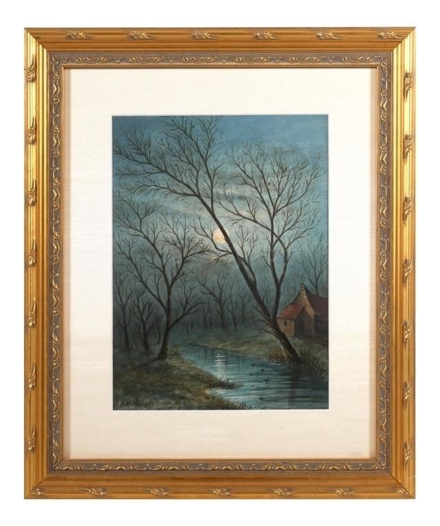 John Mather | JOHN MATHER Landscape Watercolor (1873) | MutualArt