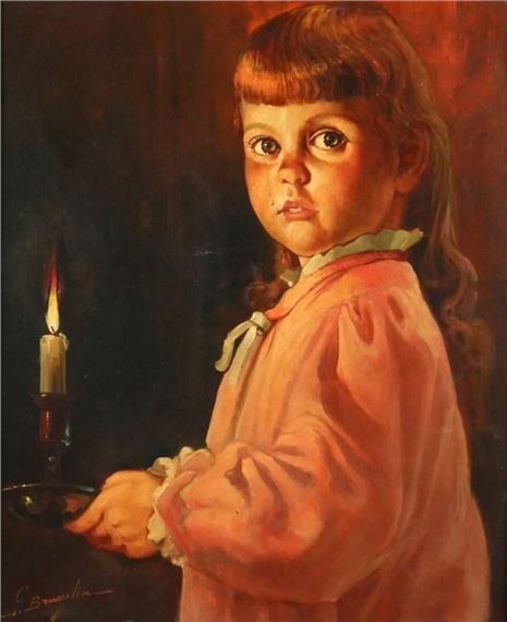 Giovanni Bragolin | GIOVANNI BRAGOLIN, O/C of Crying Girl w Candle ...