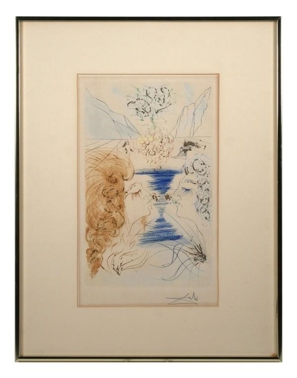 Salvador Dalí | SALVADOR DALI The Kiss Litho | MutualArt