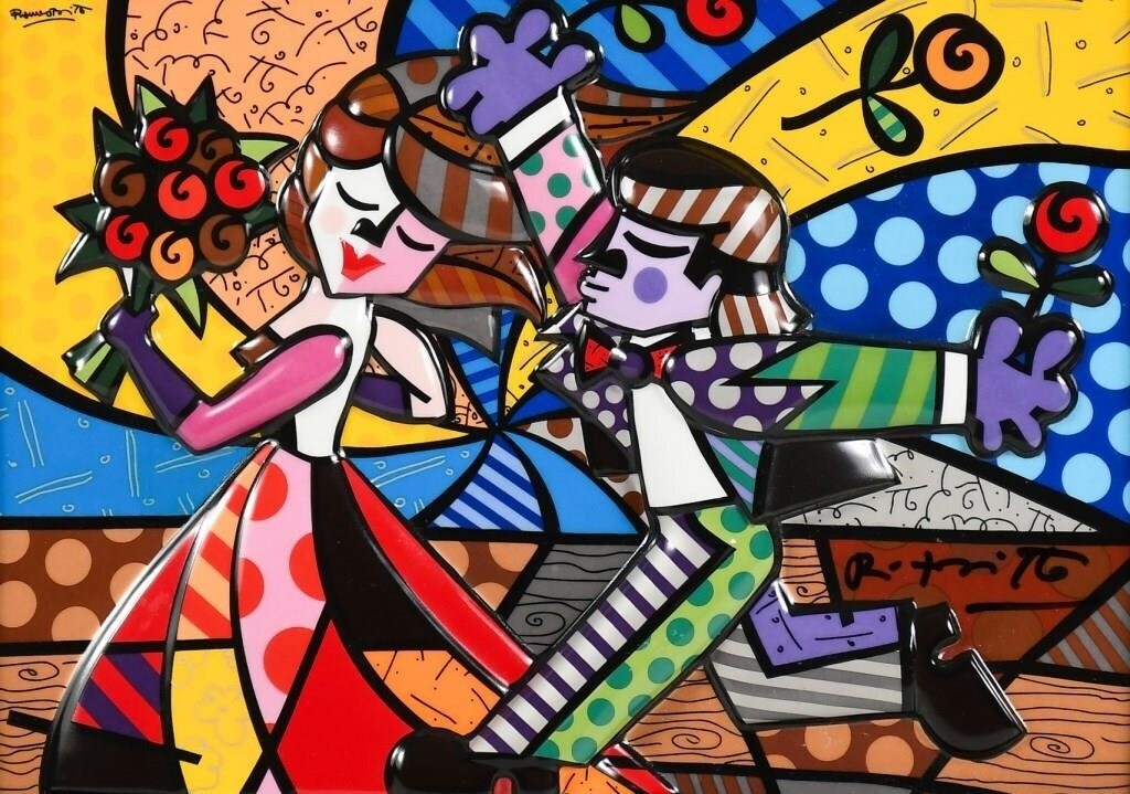 Romero Britto | BRITTO FOLLOW ME PLAQUE | MutualArt