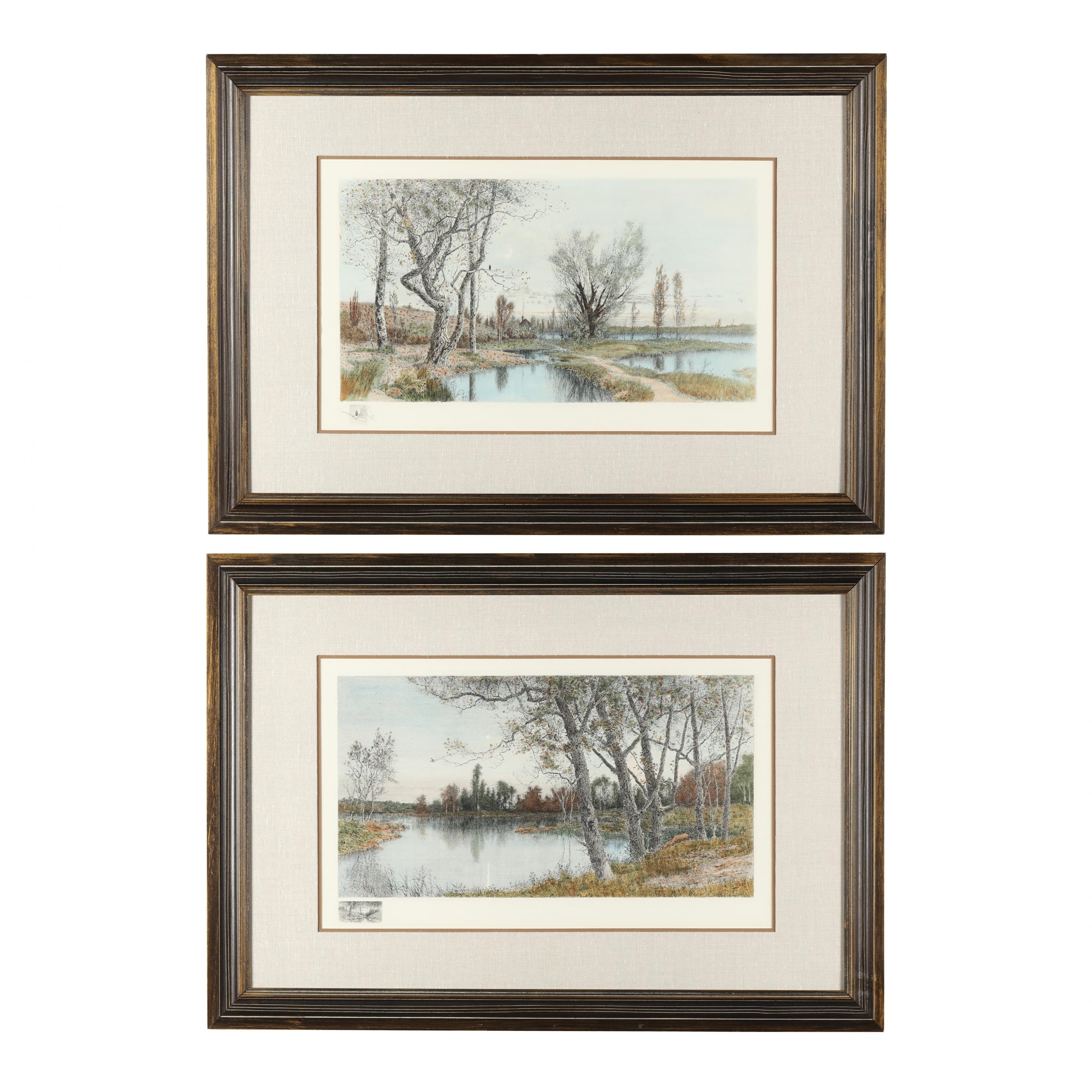 Benjamin Lander | Pastoral Landscapes (Two Works) | MutualArt