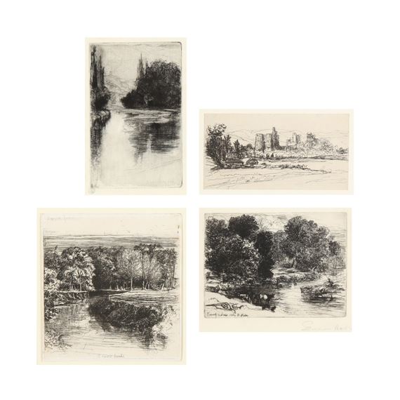 Sir Francis Seymour Haden | Group of Four Etchings (1863) | MutualArt