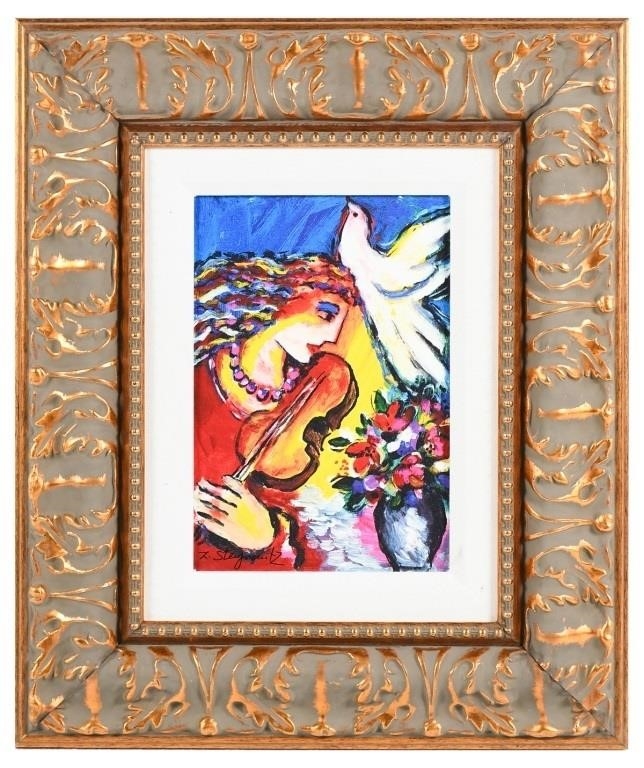 Zamy Steynovitz | ZAMY STEYNOVITZ DOVE IN FLIGHT SERIGRAPH/CANVAS ...