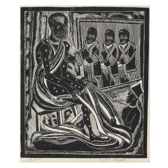 Azaria Mbatha | Five Men | MutualArt