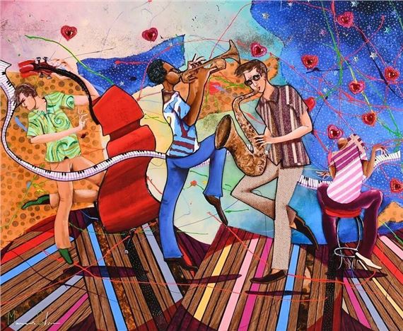 Marcus Glenn | MARCUS GLENN EMBELLISHED SERIGRAPH/CANVAS | MutualArt