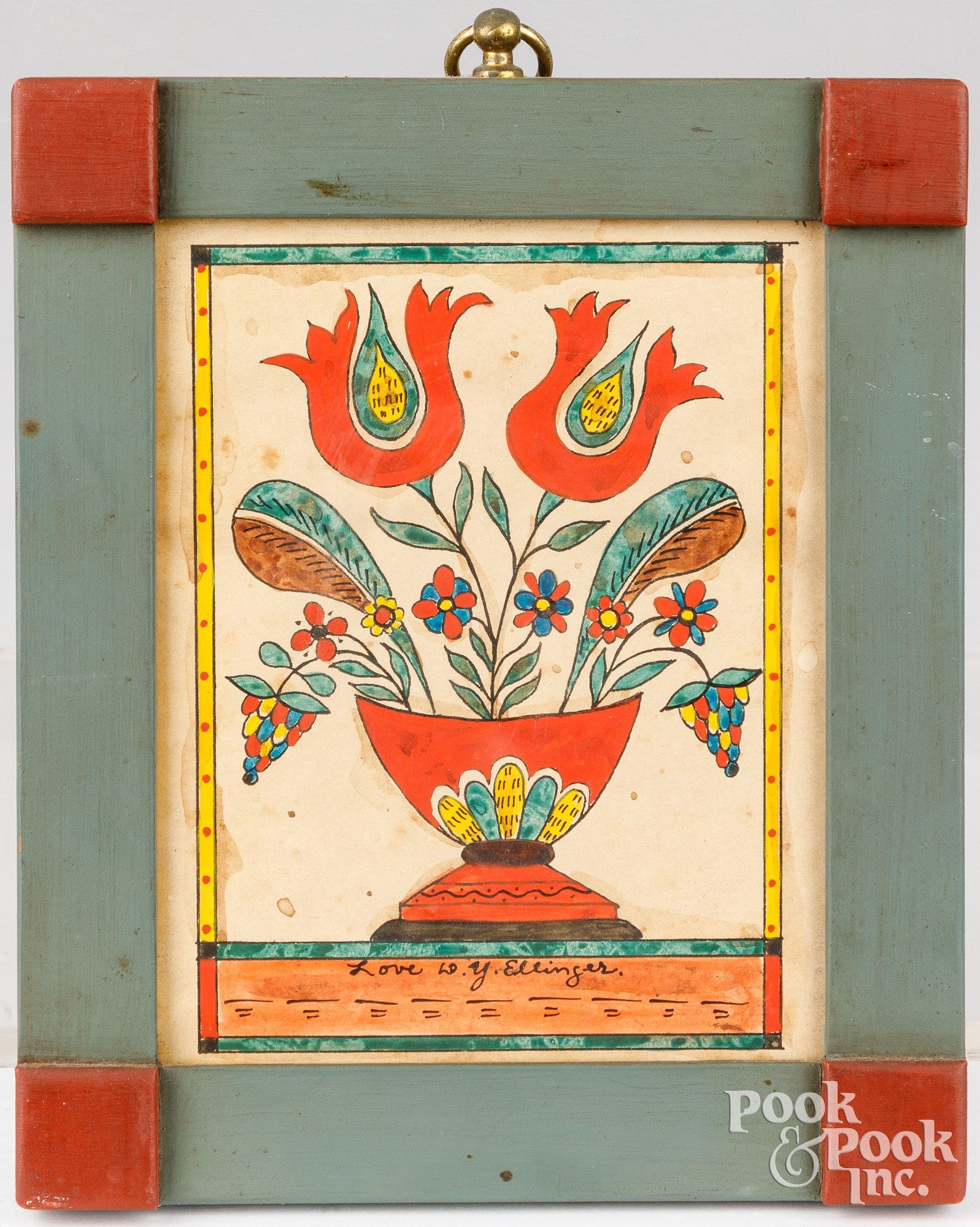 David Ellinger | Fraktur drawing | MutualArt