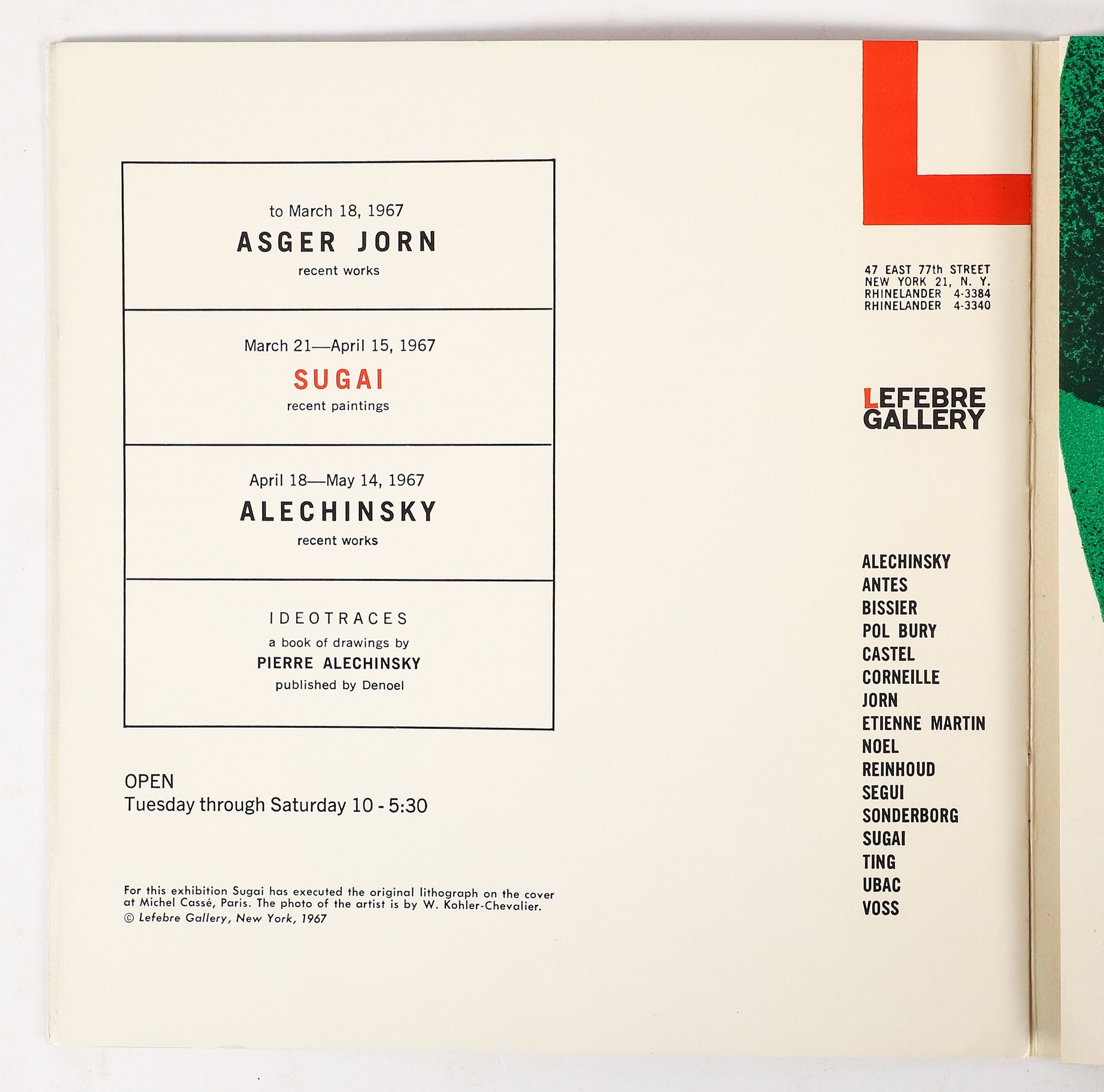 Horst Antes | 5 CoBrA exhibition catalogs with Lithograph Covers (1967 ...