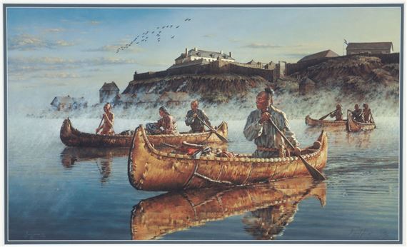 Robert Griffing | Robert Griffing signed litho Departure At Daybreak ...