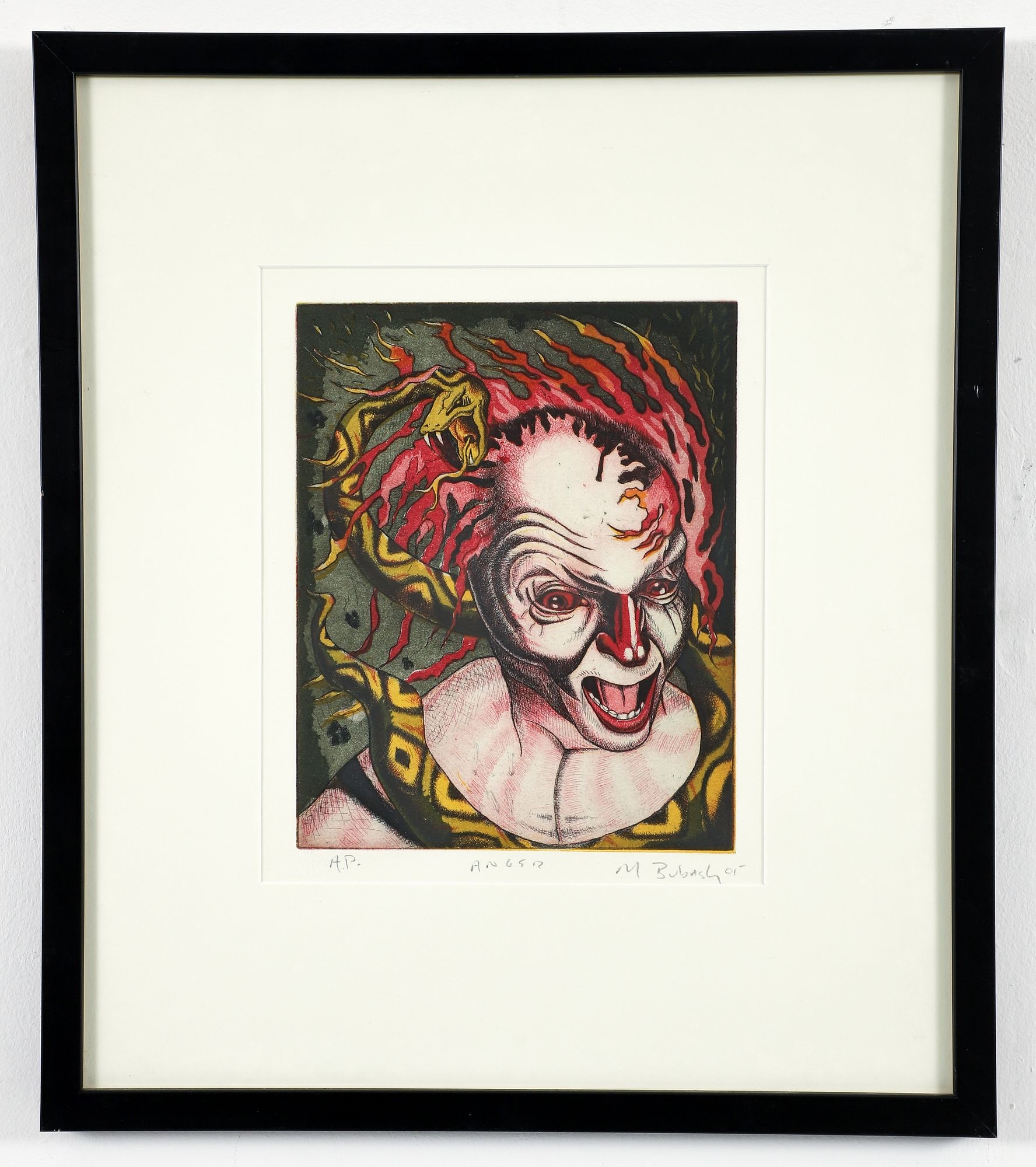 Nick Bubash | Nick Bubash Anger Seven Deadly Sins Etching 2001 (2001 ...