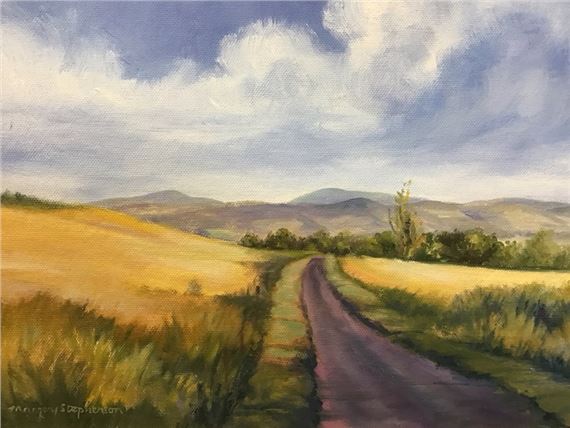Margery Stephenson | Cheviot landscape with road | MutualArt
