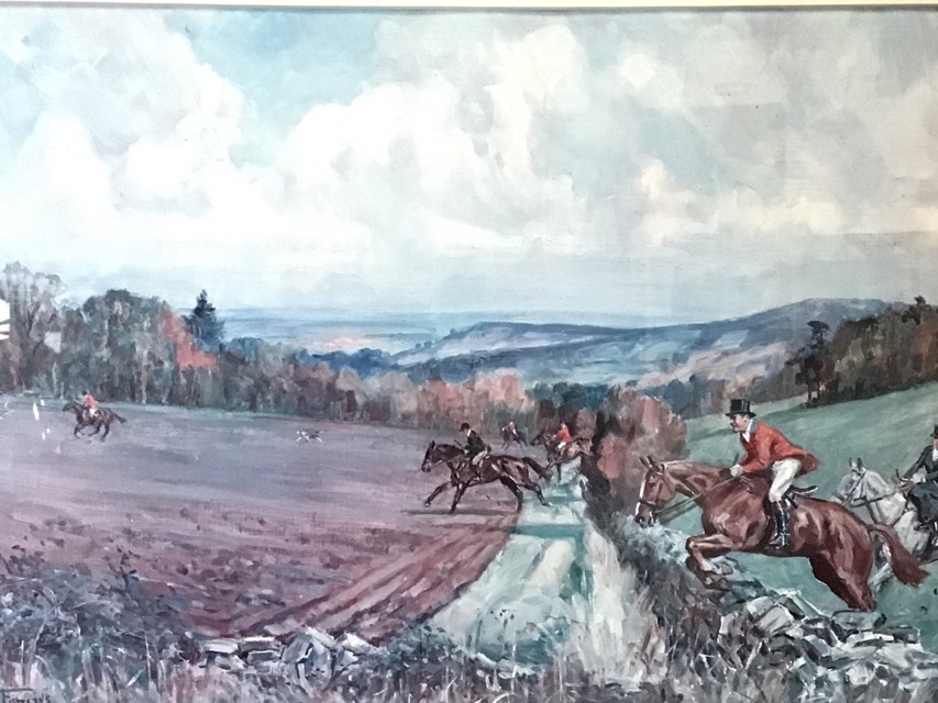Lionel Edwards | mounted huntsmen in the field titled Quorn Charnwood ...