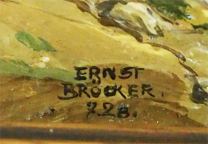 Ernst Brocker | Öl auf Holz (1893) | MutualArt
