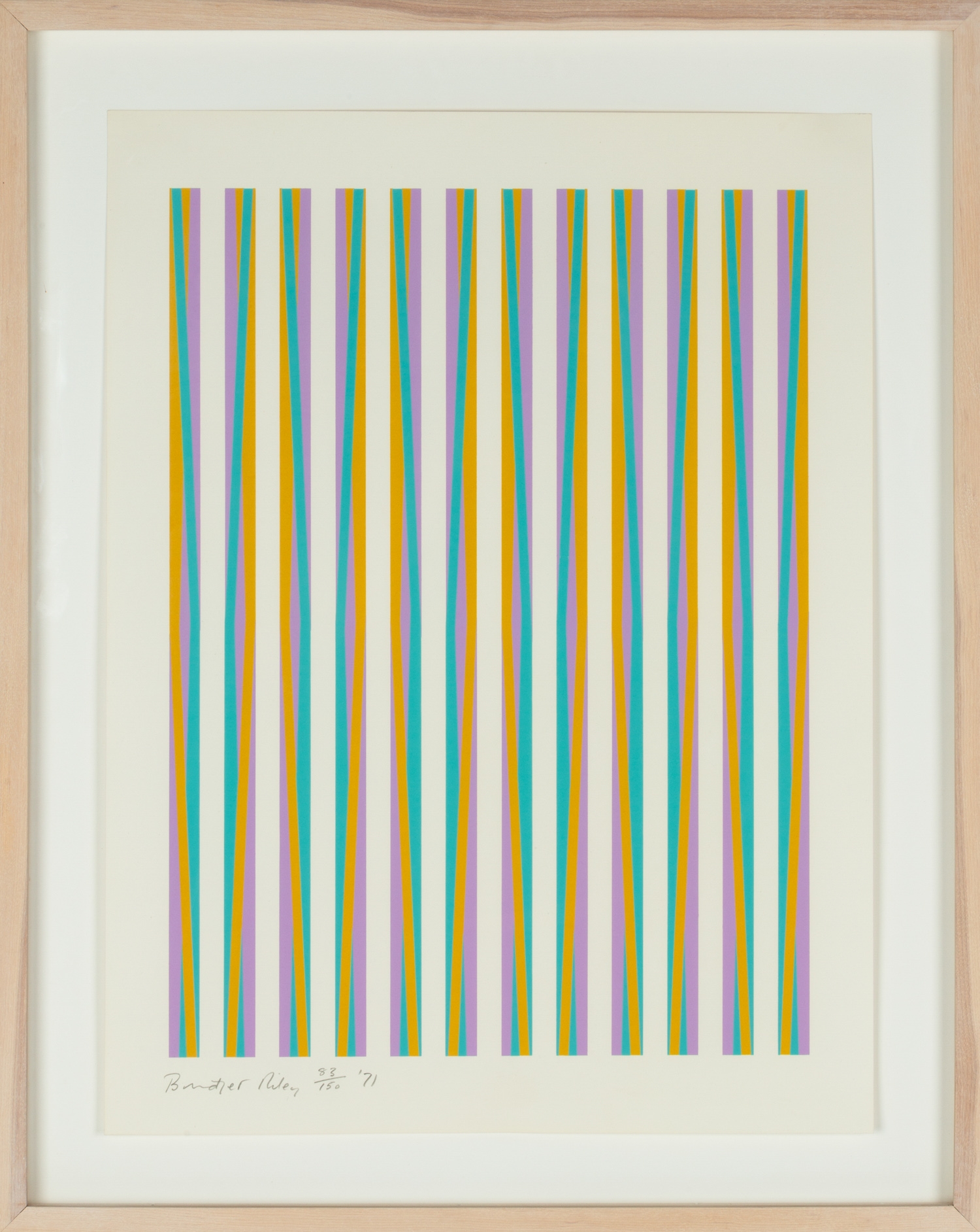 Bridget Riley | UNTITLED (BASED ON BLAZE) (1964) | MutualArt