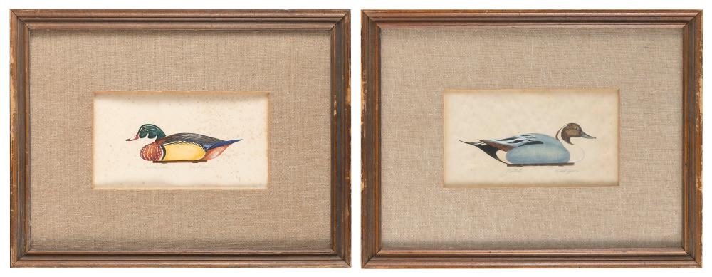 William P. Tyner | Set of eight decoy portraits | MutualArt
