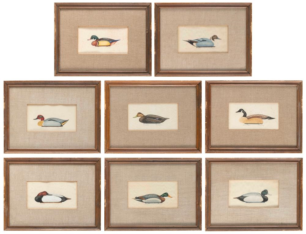 William P. Tyner | Set of eight decoy portraits | MutualArt