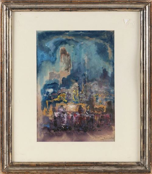 Carl Ruggles | Hotel Chelsea Impression from 824 N.Y. 51 (1951) | MutualArt