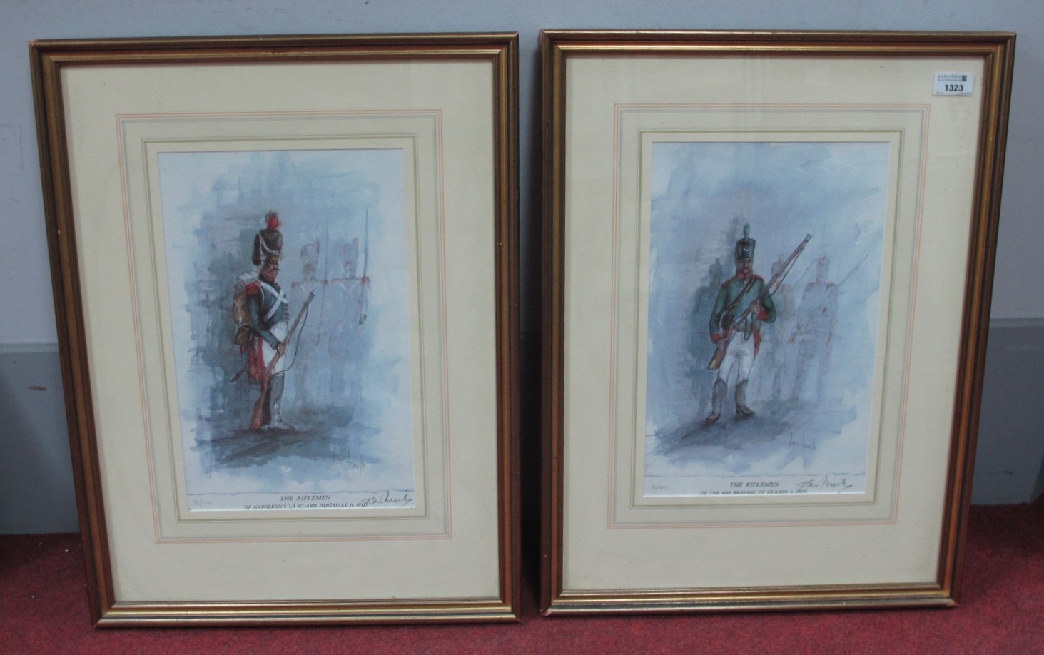 Ben Maile | a pair The Riflemen of the 60th Brigade of Guards - c1815 ...