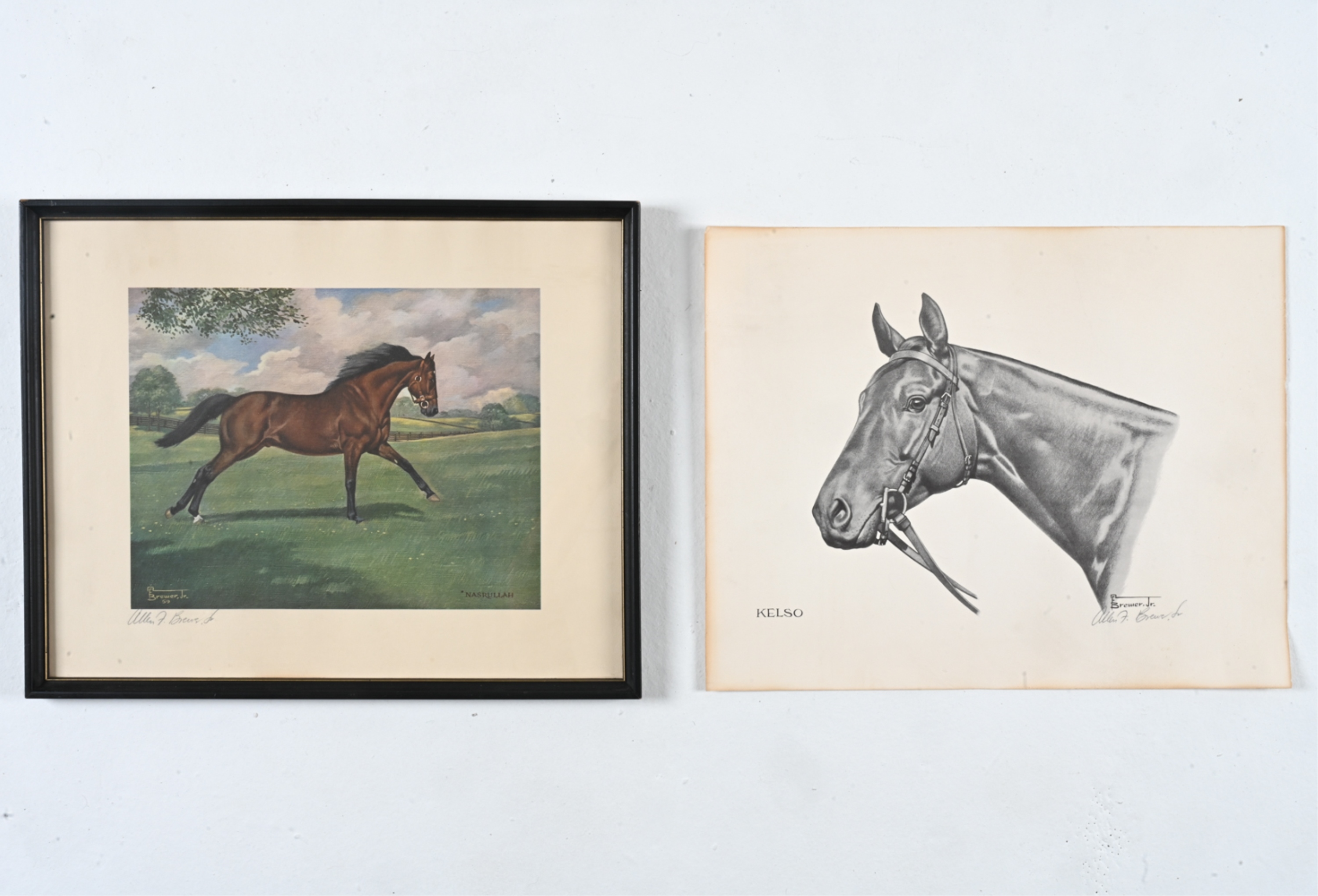 Allen F. Brewer Jr. | 2) SIGNED ALLEN BREWER JR. (1921-1967) PRINTS ...