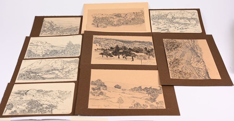 Ketty Carré | Ketty CARRÉ (1882-1964) 24 drawings Landscapes... - Lot ...