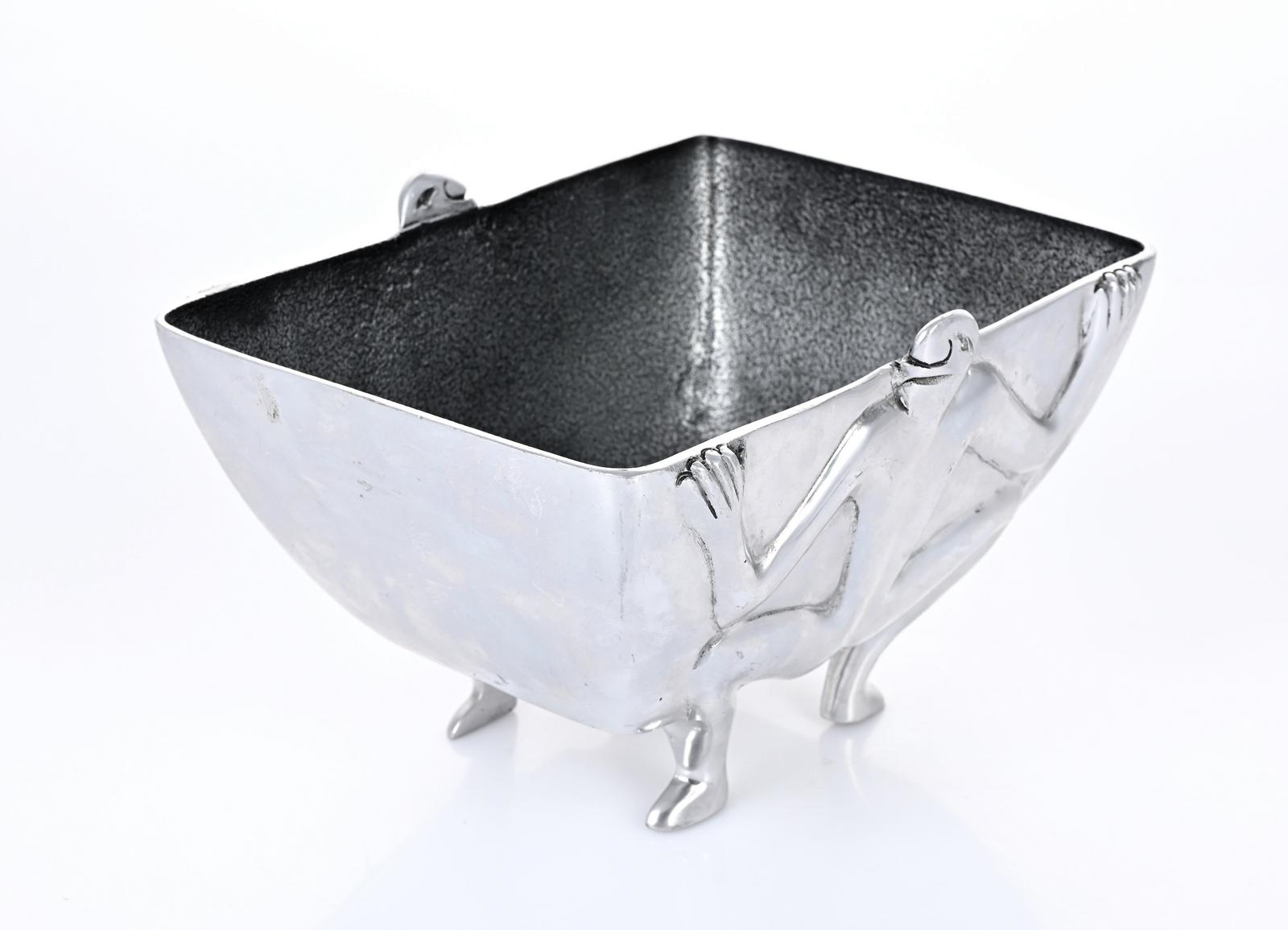 Carrol Boyes | Carrol Boyes rectangular fruit bowl with figural feet ...