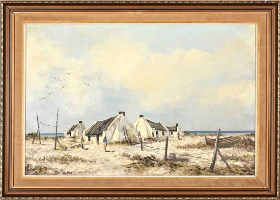 Don Benzien | Don Benzien (South Africa, 20th C.), Fishermen's Cottages ...