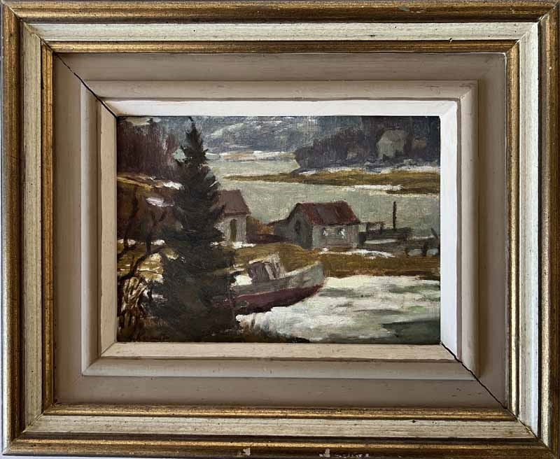 Arnold Whitman Knauth II | Arnold Knauth (1918-2017) oil on board ...