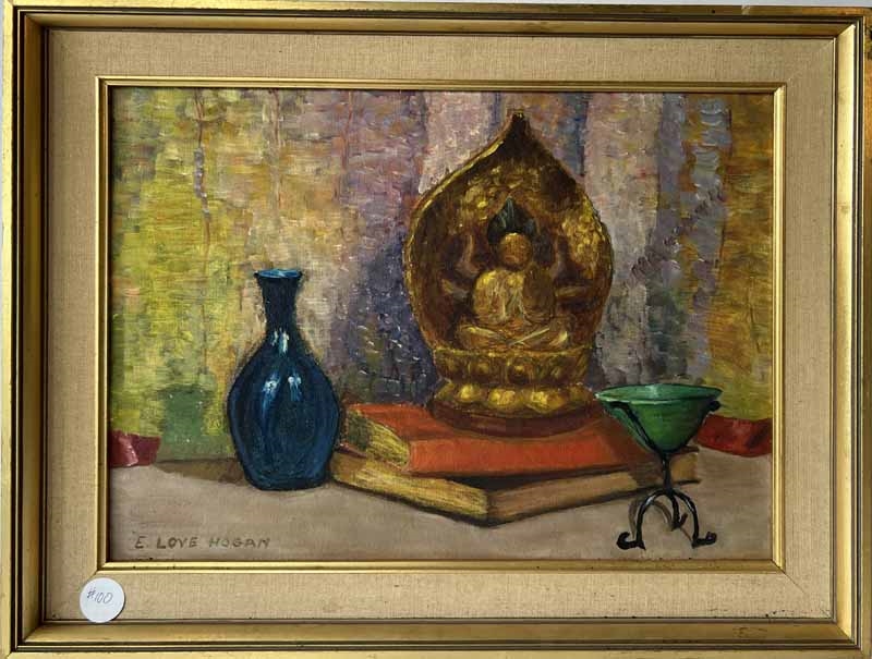Ester Love Hogan | Ester Love Hogan oil on board still life | MutualArt