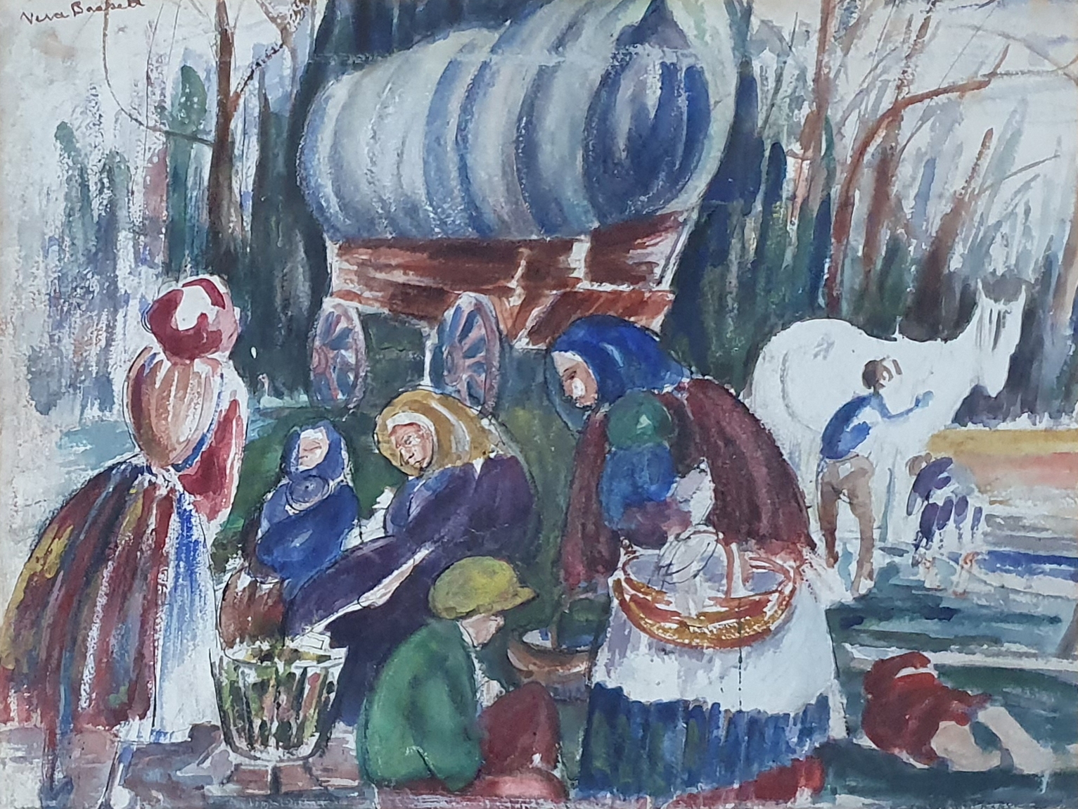 Vera Bassett | untitled (The Gypsy Caravan) | MutualArt