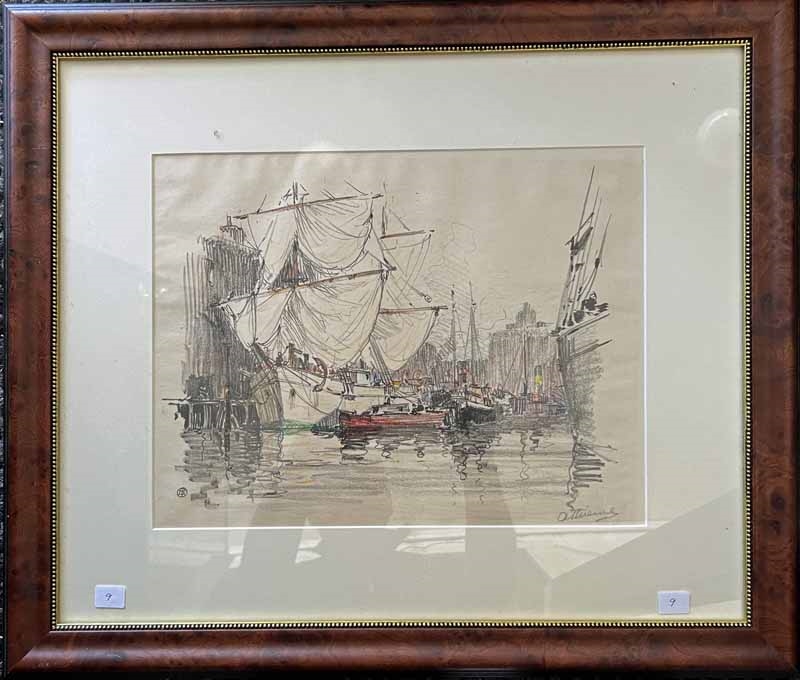 Anthony Thieme | Anthony Thieme (1888-1954) lithograph with color ...