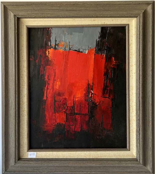 Lewis Scott Croft | Lewis Croft (1911-1980) oil on board abstract ...